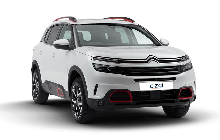 Diesel Citroen C5 Aircross Automatic Gear Car Rental | Cizgi Rent a Car